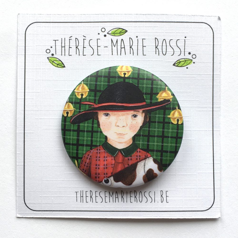Badge Chinchin- doudou Mons - Thérèse-Marie Rossi